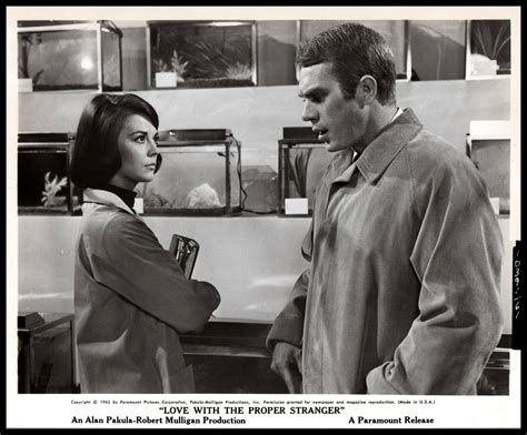 Natalie Wood Steve Mcqueen In Love With The Proper Stranger 1963