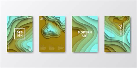 브로셔 템플릿 레이아웃 그린 커버 디자인 비즈니스 연례 보고서 전단지 잡지 3차원 형태에 대한 스톡 벡터 아트 및 기타 이미지 3차원 형태 가리기 갈색 Istock