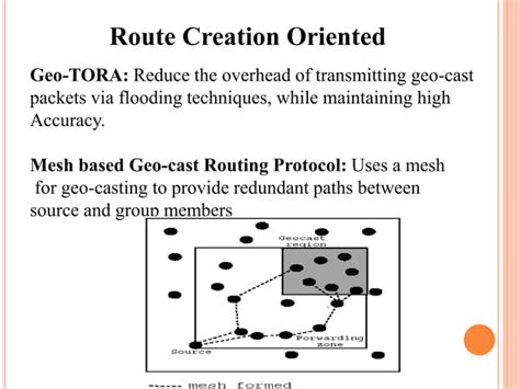 Geo Cast Routing Protocol Pptx Computer Networking Computing