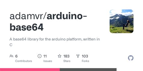 Github Adamvrarduino Base64 A Base64 Library For The Arduino Platform Written In C