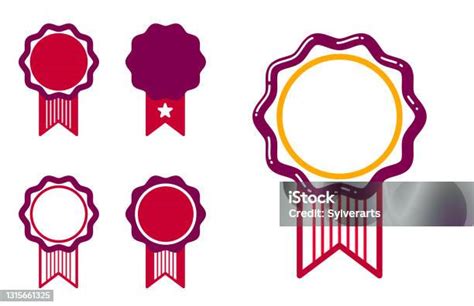 빈 벡터 빈티지 클래식 스타일 배지 세트 고립 정품 보증 스티커 기하학적 간단한 엠블럼 또는 로고 디자인 프로젝트 또는 제품 라벨라운드 모양아이콘 1위에 대한 스톡 벡터