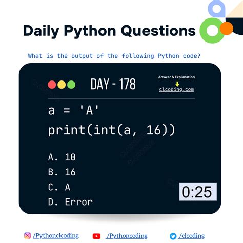 Python Coding Challenge Day 178 What Is The Output Of The Following