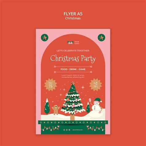 메리 크리스마스 축하 템플릿 무료 Psd 파일