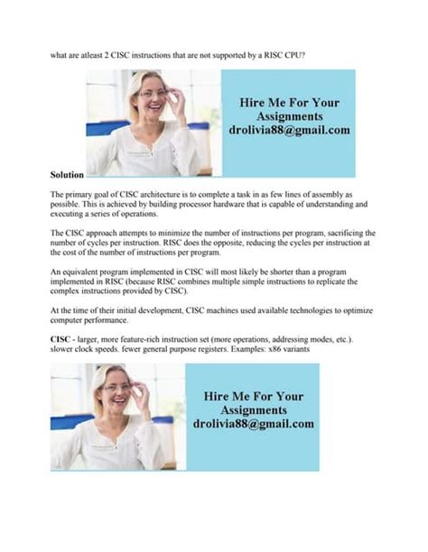 What Are Atleast 2 Cisc Instructions That Are Not Supported By A Riscdocx