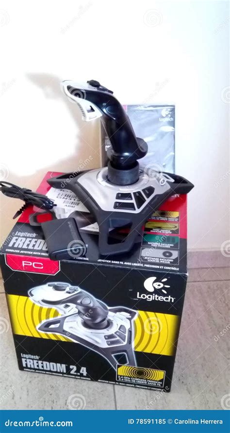 Joystick Logitech Editorial Image Image Of Joystick 78591185