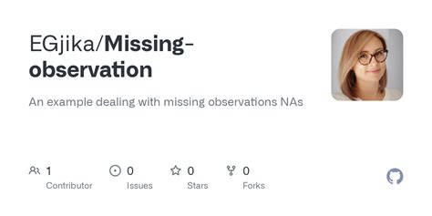 Github Egjikamissing Observation An Example Dealing With Missing
