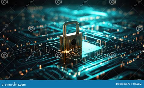 Padlock With Keyhole Icon In Personal Data Security Stock Illustration Illustration Of