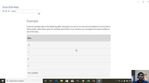 Anirudh Class A Averagea Func Microsoft Excel 2016 Youtube