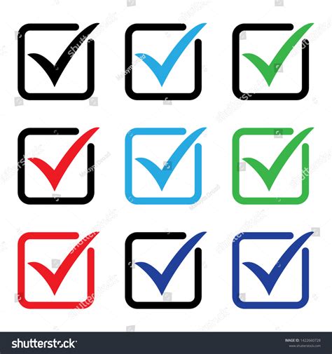 Tick Icon Vector Symbol Checkmark Isolated 库存矢量图（免版税）1422660728 Shutterstock
