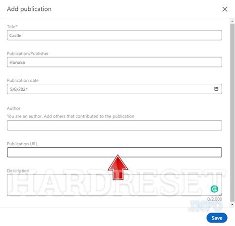How To Add Publication To Linkedin HardReset Info