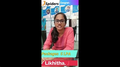 Testimonial Jspiders Rajajinagar Likitha J H Youtube