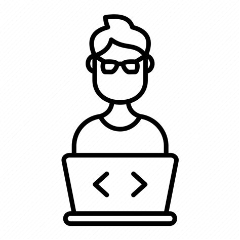 Programmer Avatar Code Developer Profession Icon Download On
