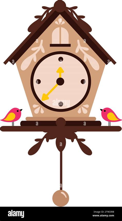 Germany Cuckoo Clock Retro Stock Vector Image And Art Alamy