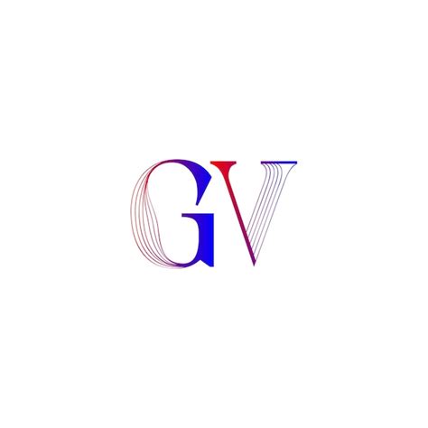 Gv Logo Premium Vector