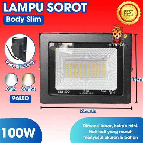 Jual Lampu Sorot Led W Watt Floodlight Outdoor Tembak Lapangan Shopee Indonesia