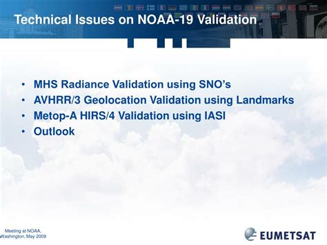 Ppt Technical Issues On Noaa 19 Validation Powerpoint Presentation