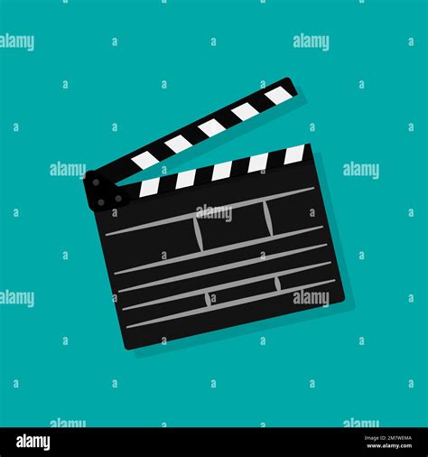 Clapperboard Icon Movie Production Sign Video Movie Clapper Equipment Filmmaking Device