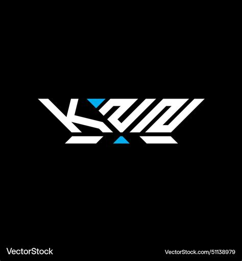 knn letter logo design knn simple and modern logo vector image