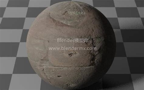 Blender 遗迹庙宇石砌墙壁材质球纹理贴图下载 Blender模型库