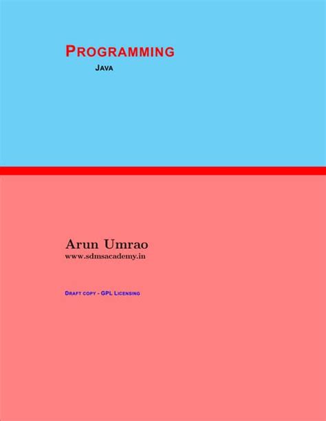 java programming notes for beginners by arun umrao pdf
