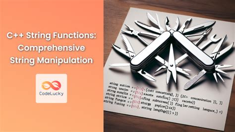 C String Functions Comprehensive String Manipulation Codelucky