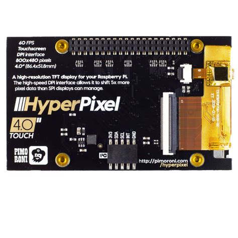 Hyperpixel 40 Hi Res Display For Raspberry Pi Touch Elmwood