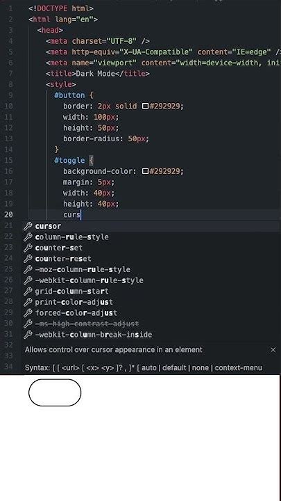 Darkmode Html Css Youtube