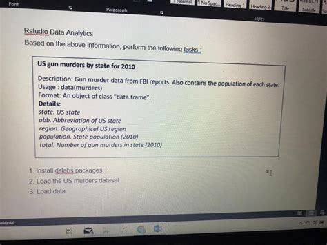 Answered 1 Install Dslabs Packages 2 Load The Bartleby