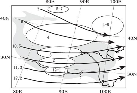 Sketch Map Showing The Spatial Temporal Distributions Of Areas With The Download Scientific