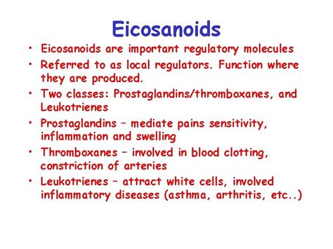 Synthesis Of Eicosanoids Glycerolipids And Isoprenoids Eicosanoids Eicosanoids