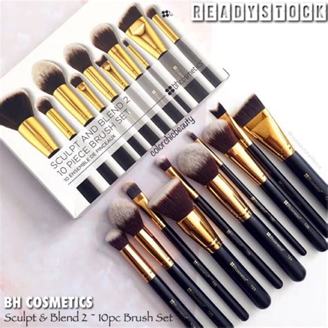 🚚 Readystock 💯original Bh Cosmetics Sculpt And Blend 2 ~ 10pc Brush Set