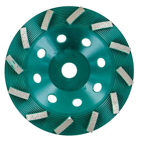 Syntec 7″ Spiral Cup Wheel 12 Segment With 58″ 78″ Arbor Premium