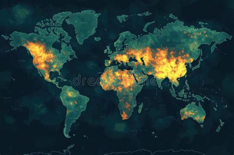 Global Map Highlighting Zones Of Viral Spread And Outbreak Risk Across Different Regions