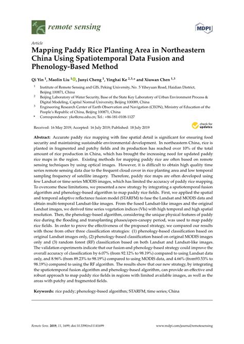 Mapping Paddy Rice Planting Area In Northeastern China Using
