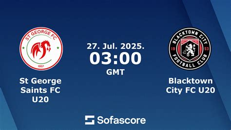 St George Saints Fc U20 Vs Blacktown City Fc U20 Live Score H2h And
