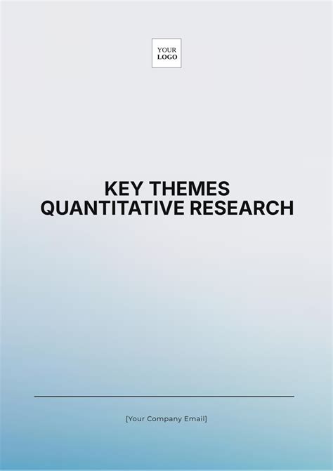 Free Key Themes Quantitative Research Template To Edit Online