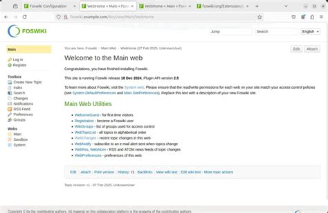 How To Install Foswiki With Apache On Ubuntu 2404 Geek Rewind