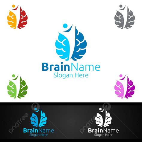 design concept a thinkers brain logo internet technology programmer vector internet technology