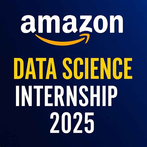 amazon data science internship 2025 application stipend and more
