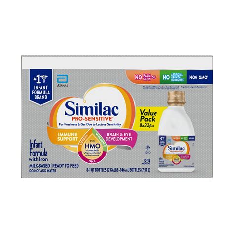 Similac Pro Sensitive Infant Formula 8 Pk 32 Fl Oz Bjs Wholesale Club