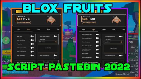 BLOX FRUITS Script Pastebin UPDATE PART AUTO FARM GODHUMAN MATERIAL CDK MORE