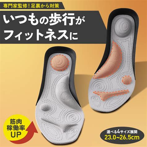 パワースリムアクティブインソール 中敷き インソール 衝撃吸収 疲れない スポーツ ダイエット 靴中敷き 土踏まず ナチュラルストア