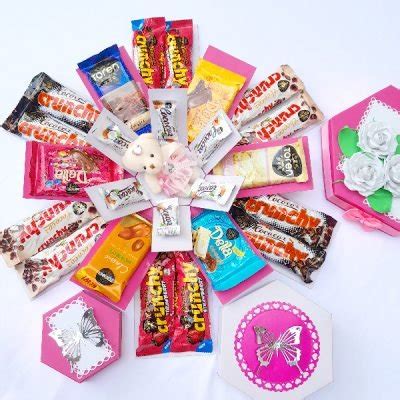 Hexagon Chocolate Explosion Box The Blissburry