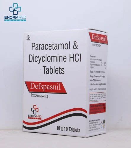 Defspasnil Dicyclomine Hydrochloride Tablets At ₹ 360 Box In Panchkula