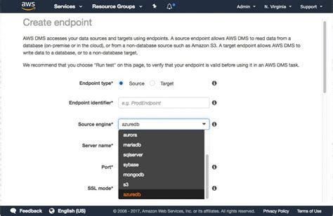 Introducing Amazon S3 And Microsoft Azure Sql Database Connectors In Aws Database Migration