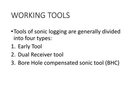 Presentation On Sonic Log Pptx