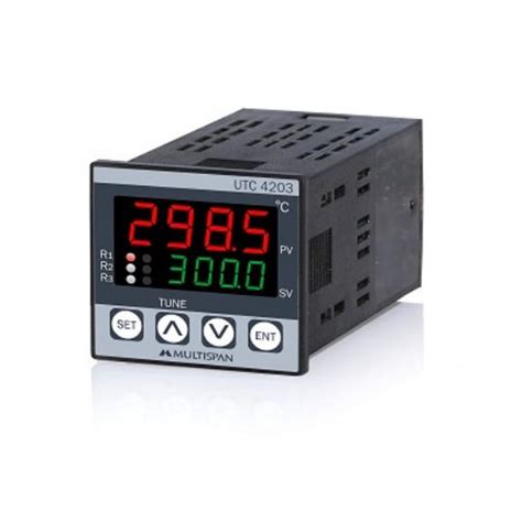 Multispain Temperature Controller UTC Digit Dual Display Three Output PID Controller