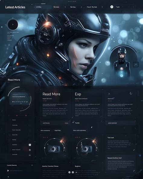 dynamic layout with responsive elements modern website layou autumn