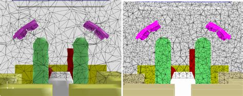 Examples Of Two Different Grid Sizes Left 0 20 M Right 0 10 M Download Scientific Diagram