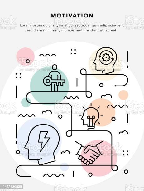 포스터 전단지 웹 배너 템플릿에 대한 동기 부여의 얇은 선 그림 기술에 대한 스톡 벡터 아트 및 기타 이미지 기술 전문